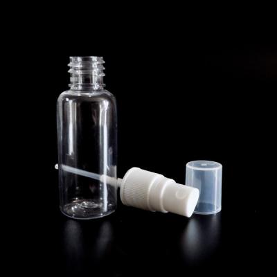 China Hebei Shengxiang HDPE material 30ml white perfume bottle plastic spray bottle for sale