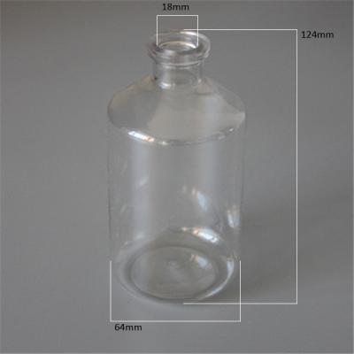 China PE plastic medicine bottle with rubber stopper for vaccine injection for sale
