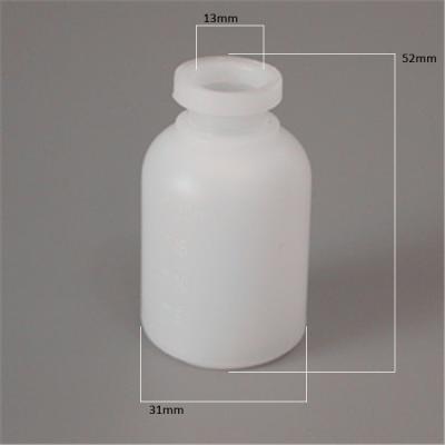 China best selling Hebei Shengxiang  PE plastic medicine bottle with rubber stopper for vaccine injection for sale