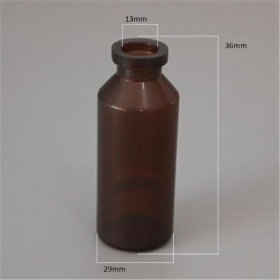 China wholesale amber color best selling Hebei Shengxiang PE plastic medicine bottle with rubber stopper for vaccine injection for sale