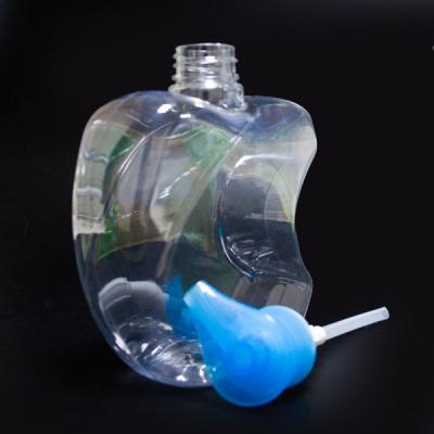China 2017 new PET apple shape 500mL Hand Washing Sanitizer Plastic Shampoo Bottle with Pump for sale