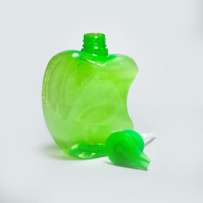 China Apple shape 500ml clear PET plastic washing-up liquid bottle with pump dispenser from Hebei Shengxiang for sale