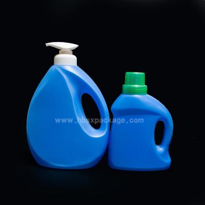 China 350mL Plastic Liquid Laundry Detergent Bottle with screw cap and pump, from HebeiShengxiang for sale