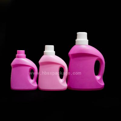 China New Empty Laundry Detergent Storage Plastic Bottl White Transparent Plastic Laundry Detergent Bottles Of 1L Size Plastic for sale