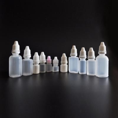 China high quality hospital bottle squeezable plastic eye dropper bottle with tamper evident cap for sale
