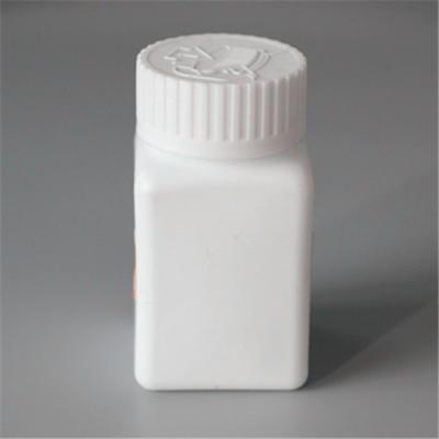 China 100ml square plastic medicine bottle with child proof cap from hebei shengxiang for sale