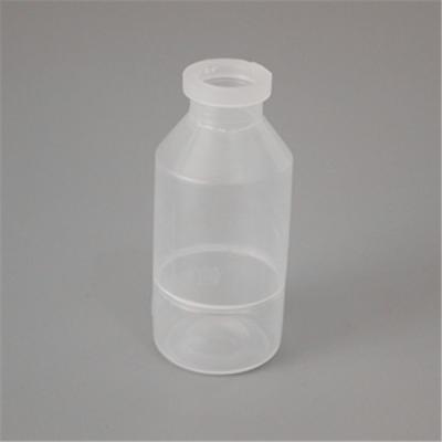 China 10ml 20ml PE vaccine plastic bottle with rubber stopper and flip off cap for sale