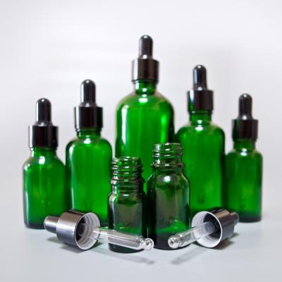 China 30ml round shape dark essential oil bottle with glass from hebei shengxiang for sale