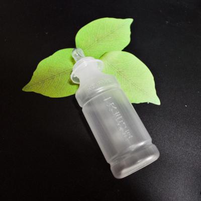 China Transparent BPA-free Silicone Baby Bottle with Silicone Nipple for sale