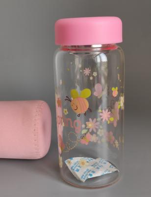 China 350/450ml glass water bottle/Vaso de agua/Vasos de agua para estudiantes/Vidrio/Taza de té/Vaso de agua portátil for sale