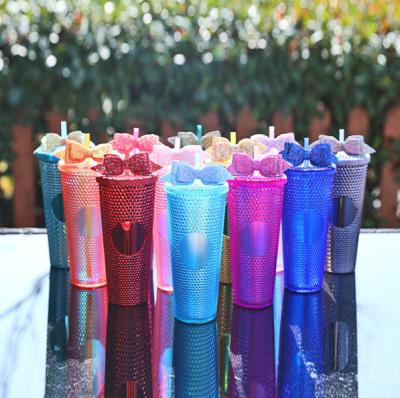China ins hot sale 750ml new design water bottle/drinking bottle/colorful bottle/STRAW CUP/Diamond water Cup/factory wholesale for sale