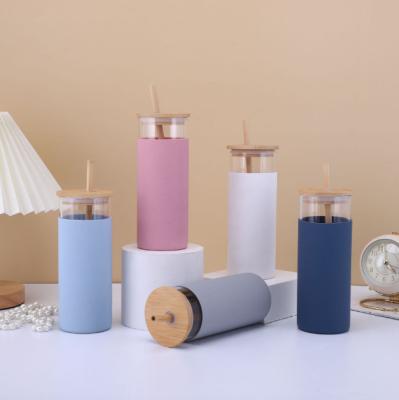 China ins style 500ml glass water bottle/Vaso de agua/Vasos de agua para estudiantes/Vidrio/Taza de té/Vaso de agua portátil for sale