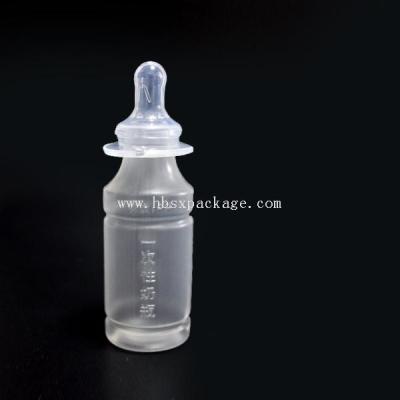 China 2017 newest  100ml PP Transparent  Baby feed Bottle with Silicone Nipple and various design for sale