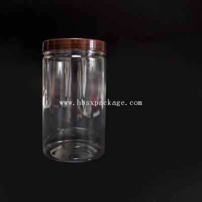 China 2017 new product well-sealed 600ml transparent candy jars with screw lid for sale