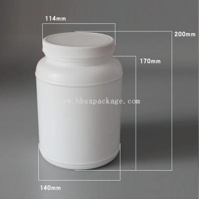China High quality HDPE 3000ml empty powder bottle for sell supply free sample for sale