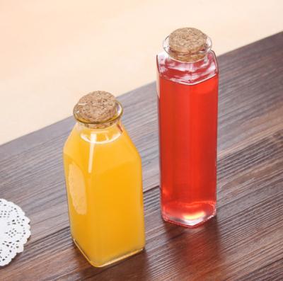 China factory wholesale 350ml/500ml Juice bottle/beverage bottle/glass bottle/milk bottle/Customizable logo/ for sale