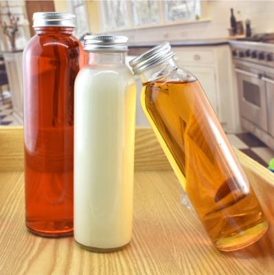 China factory wholesale 350ml/500ml Juice bottle/beverage bottle/glass bottle/milk bottle/Customizable logo/ for sale