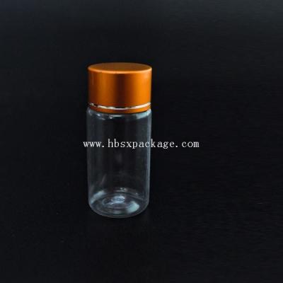 China Customized PET plastic health and care bottle with different color and screw cap for sale