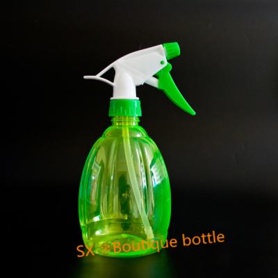 China Cheap garden custom350ml clear boston round   mini trigger top PET bottles for sale