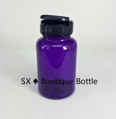 China Hot sell in may 225ml Pharmaceutical Blue PET Plastic Health Care Medical Pill Bottle flip cap for sale