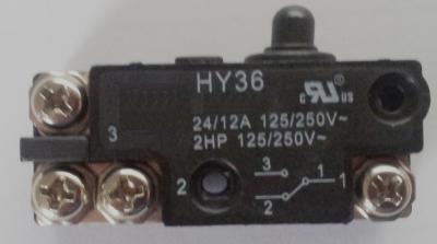 China Micro Electric Power Switch , Black Round Cap Push Button Power Switch AC for sale