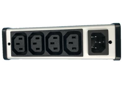 China Hardwired Plug In PDU Power Distribution Unit 4 Outlet With IEC Connector Low Profile for sale