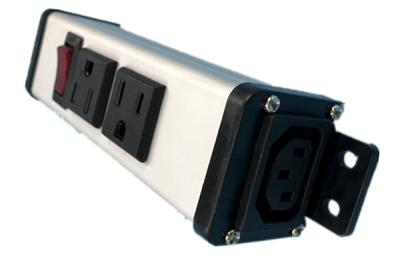 China 2 Way Outlets AC PDU Power Distribution Unit Mountable For Workbench UL Approved for sale