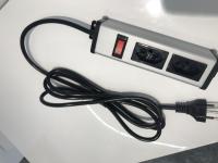 China 2 Way Brazil Multi Socket Extension Cord with Switch 10A 250V Aluminum Housing for sale