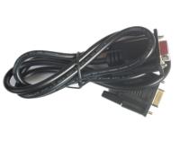 China Black DB9 Power Cord Serial Line Computer Assembly Cable UL2464 3C 24AWG 5.0mm for sale