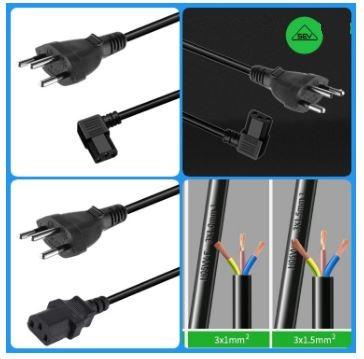 China European VDE 3PIN Schuko Plug C13 Female Plug 16A 250V Computer Power Cords Power Extension for sale