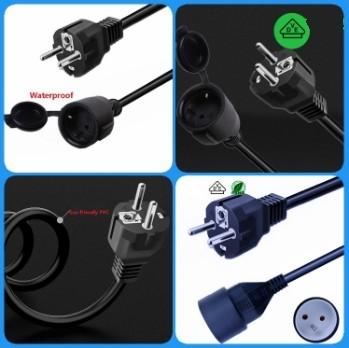 Cina 16A spina di corrente svizzera di CA di 250 volt, cavo di corrente alternata del computer portatile in vendita