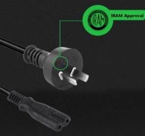 China 2020 NEW DURABLE Argentina 8 Suffix 2 Pin Power Cord for Sale Extra Safety IRAM Approved for sale