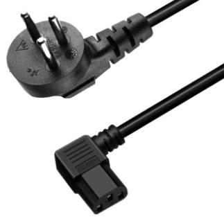 China 6ft Cable Wire Harness , 3 Prong Pin Ac Power Cord Cable For PC Desktop Computer for sale