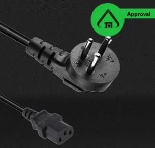 China 6ft Cable Wire Harness , 3 Prong Pin Ac Power Cord Cable For PC Desktop Computer for sale