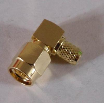 China SMA 90 Degree Male RF Connector For Microwave Equipment for sale