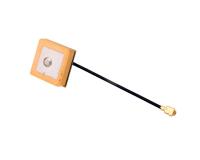 China GPS GLONASS Internal Active Ceramic Patch Antenna 25mm 28dBi UFL IPEX Connector for sale