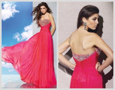 China Customized Sweetheart Red Carpet Dresses / Fashion Backless Evening Dresses for sale