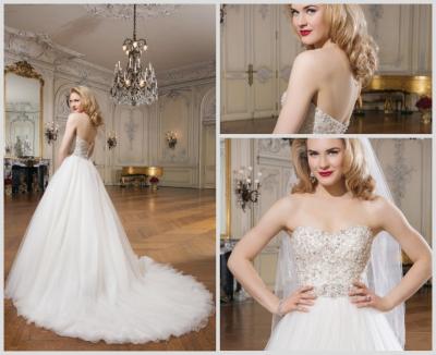 China Beaded Wedding Dresses for Autumn for sale