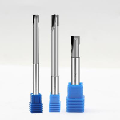 China OEM PCD Chamfer Milling Cutter Flat Diamond Bullnose Router Bit End Mill for sale