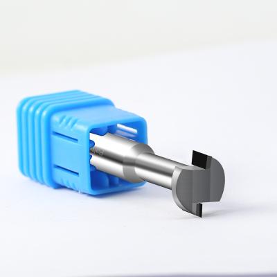 China CNC Machining PCD Milling Cutter 3 Flute T Shape Carbide Chamfer Tool Diamond Cutting Bit for sale