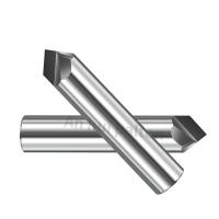 China OEM 55HRC PCD Cutting Diamond End Mill Router Bits 90° Chamfering for sale