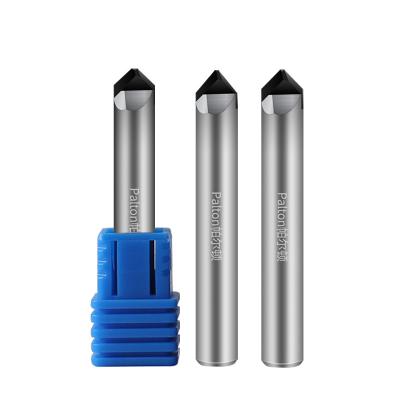 China Heavy‑Duty  6mm 6‑Edge PCD Engraving Cutter Sharp Durable CNC Carving Bit for Tombstone Marking, Granite & Natural Hard‑Stone Machining for sale