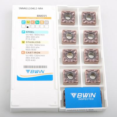 Cina Snmg 120408 Inserti in metallo duro cnc Tornitura metalli vari personalizzati in vendita