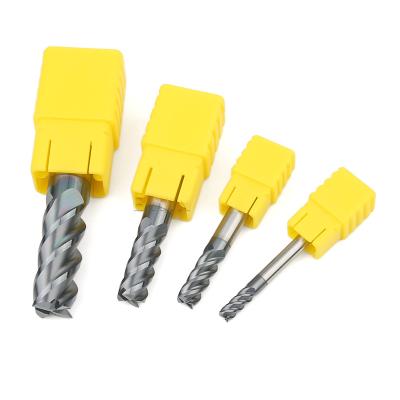 Cina Fresa Fresa Quadrata In Metallo Duro Con Rivestimento Nano HRC60 Elevata Durezza in vendita