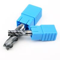 China HRC45 4 Flute Carbide Flat Milling Cutter 4F Square End Mill Wear Resistant 2mm to 20mm for sale