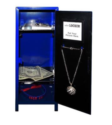 China Blue Mini Heavy Duty Metal Locker Kids Storage Cabinets With Locks & Key for sale