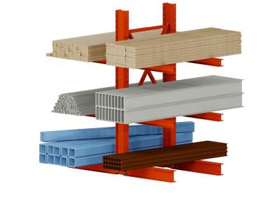 China Heavy Duty Warehouse Racking Systems Two Side Light Cantilever Pallet Racks for sale