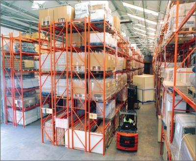 China High Capacity Double Deep Pallet Racking Adjustable Shelf Height for sale