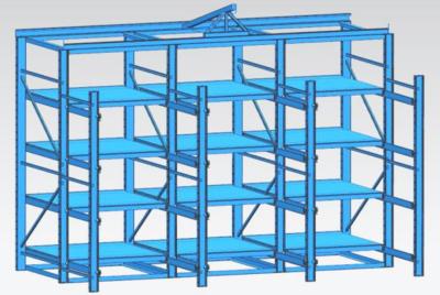 China Tool Racks 5 Layers Factory Warehouse Die Mold Rack Crane in Top for sale