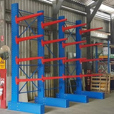 China Easy Assemble Heavy Duty Racking System Single Faced Cantilever Pipe Rack 500 Kg Per Arm for sale